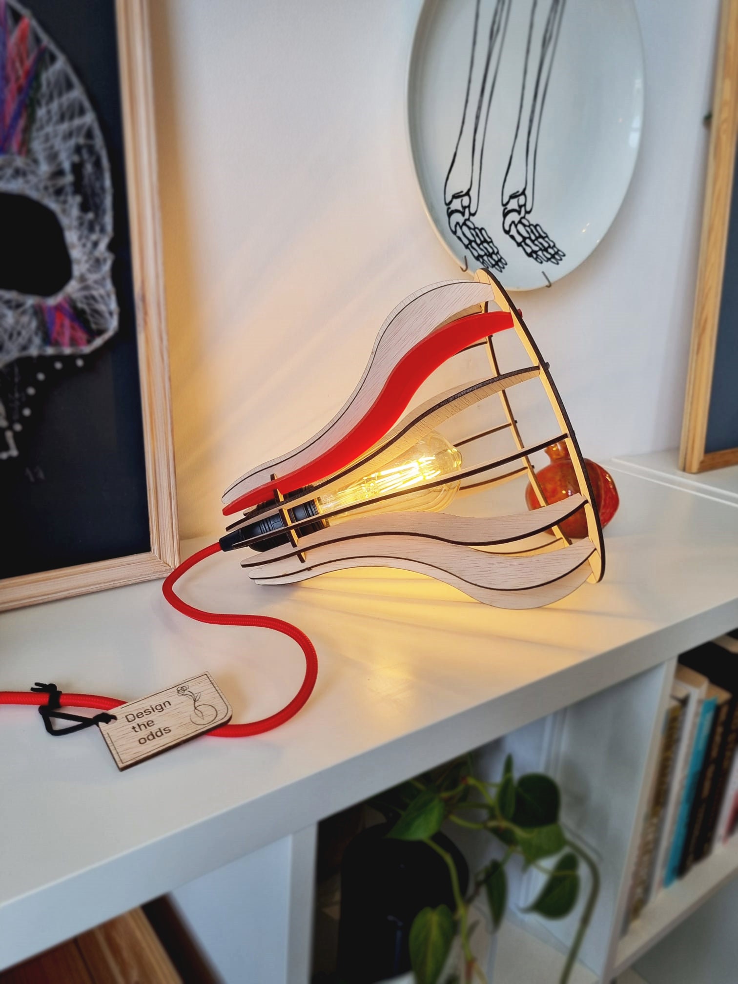 Timmy DIY Wooden Lamp - Fun to Assemble, Unique Industrial Home Decor ...