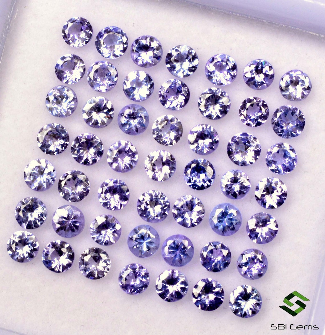 3 Mm Natural Tanzanite Round Cut Lot 20 Pcs 1.86 CTS Lustrous - Etsy