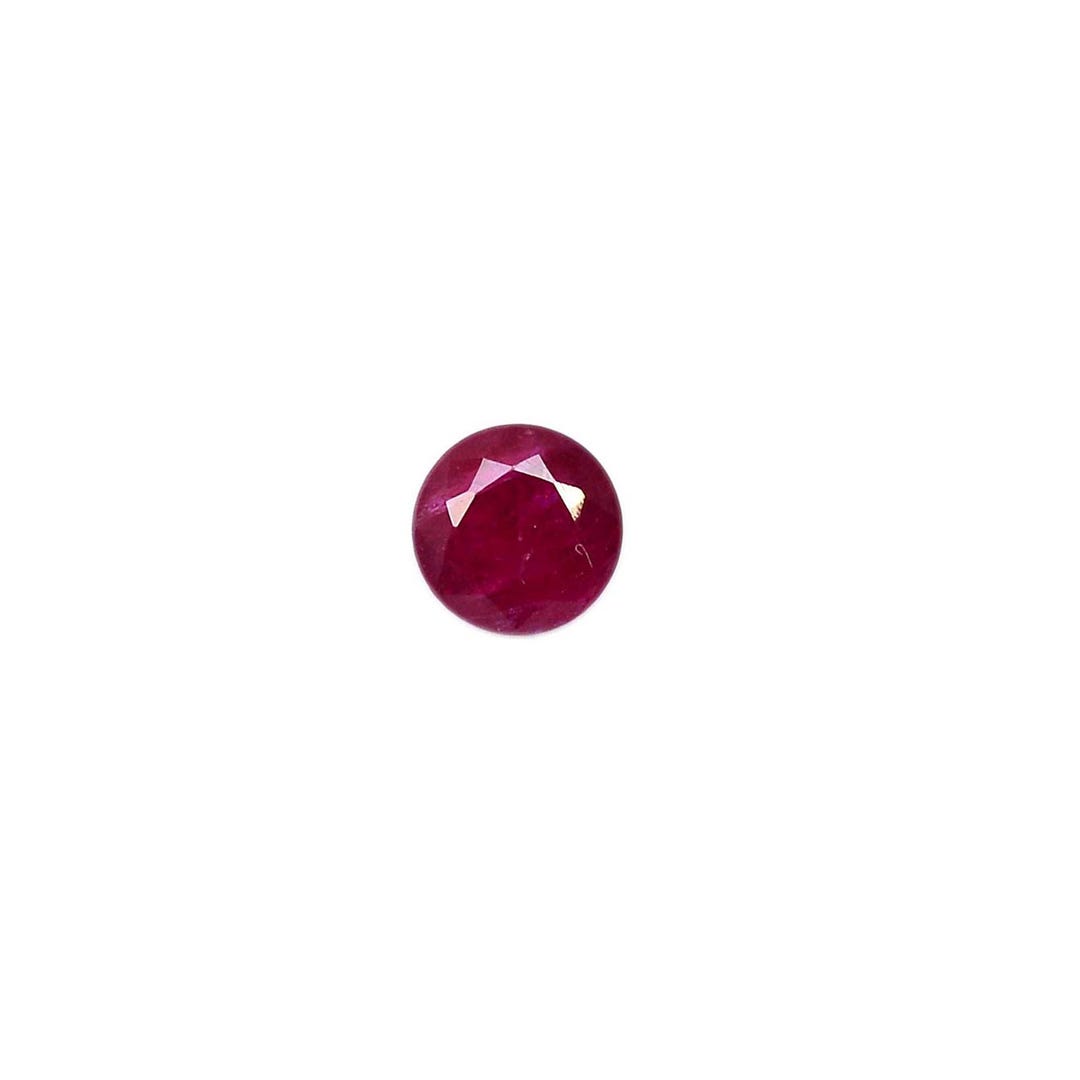 5.50 Mm Certified Natural Ruby Round Cut Mozambique Calibrated Loose ...