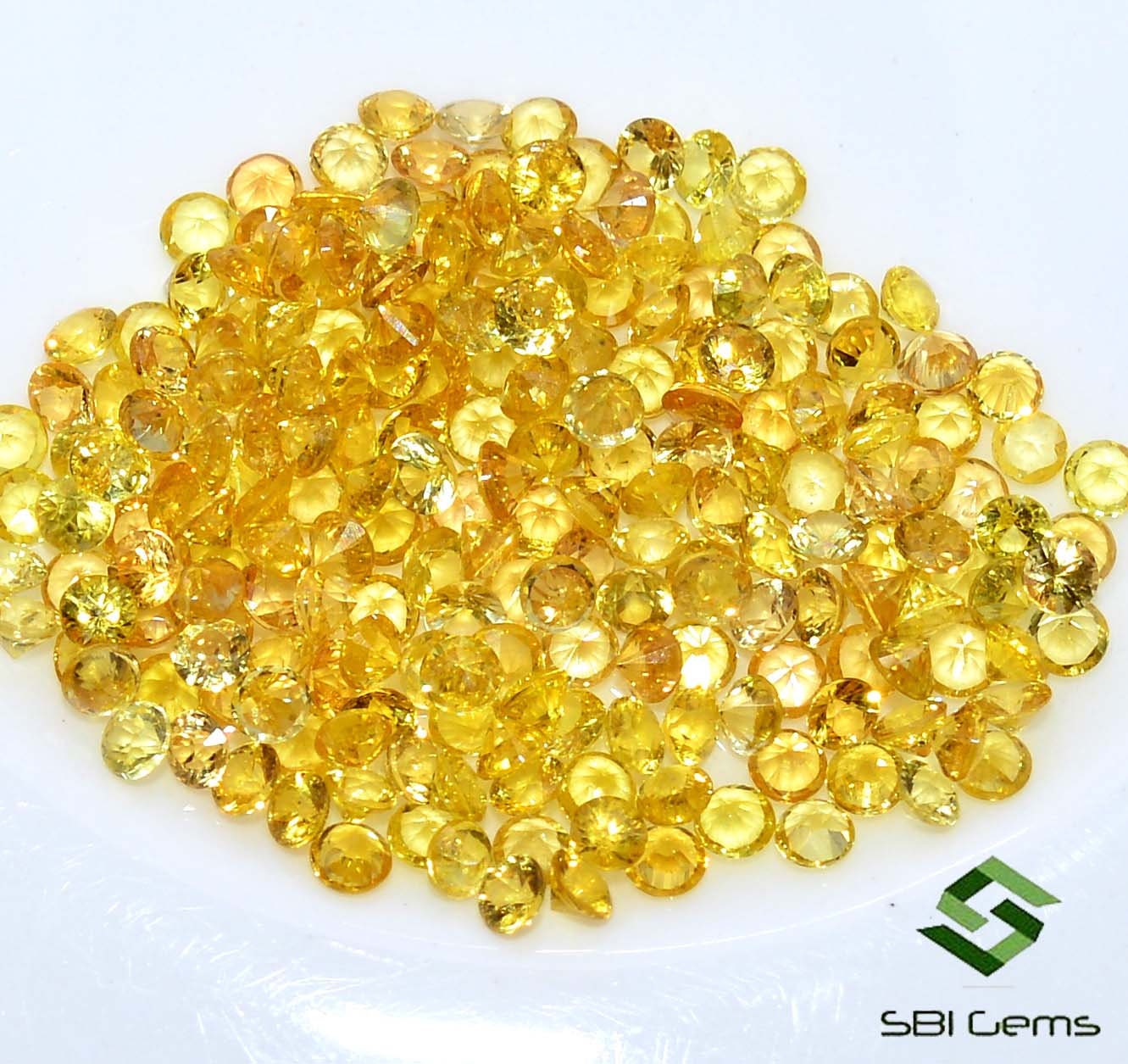 2 Mm Natural Yellow Sapphire Round Diamond Cut Lot 25 Pcs - Etsy