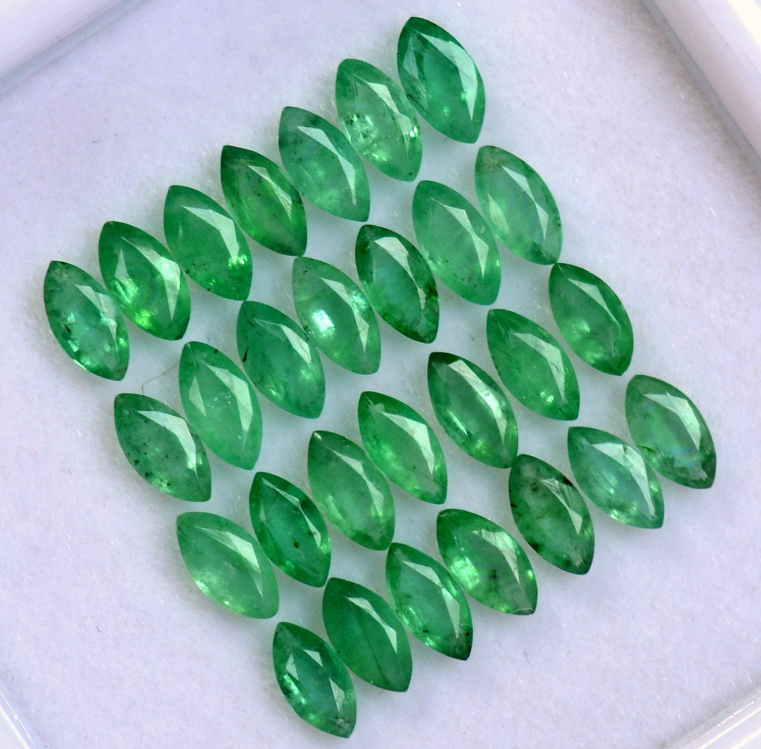 5x2.50 mm Natural Emerald Marquise Cut Lot 10 Pcs 1.39 Cts | Etsy