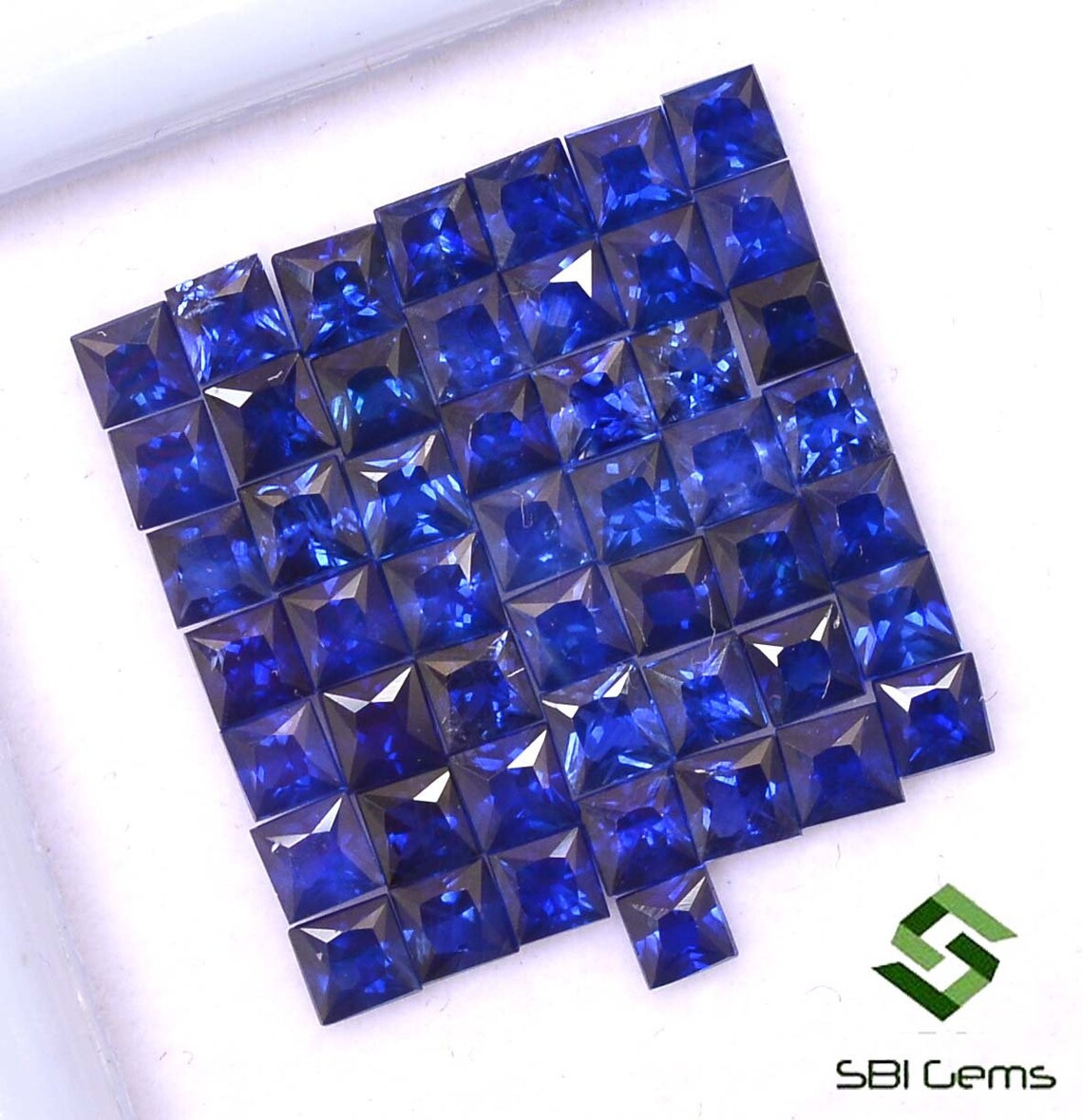 2.50 Mm Natural Blue Sapphire Square Princess Cut Lot 10 Pcs - Etsy
