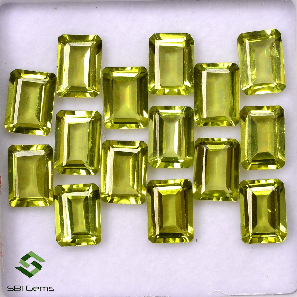 7x5 Mm Natural Peridot Octagon Cut Lot Calibrated Faceted - Etsy