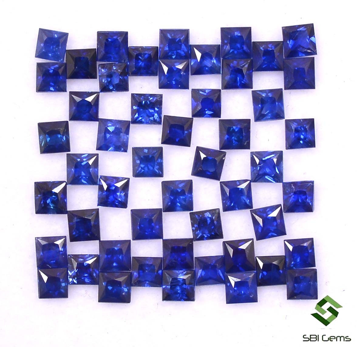 2.50 Mm Natural Blue Sapphire Square Princess Cut Lot 10 Pcs - Etsy