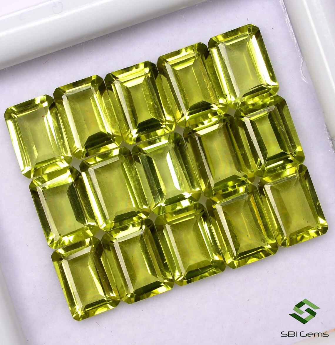 7x5 Mm Natural Peridot Octagon Cut Lot Calibrated Faceted - Etsy