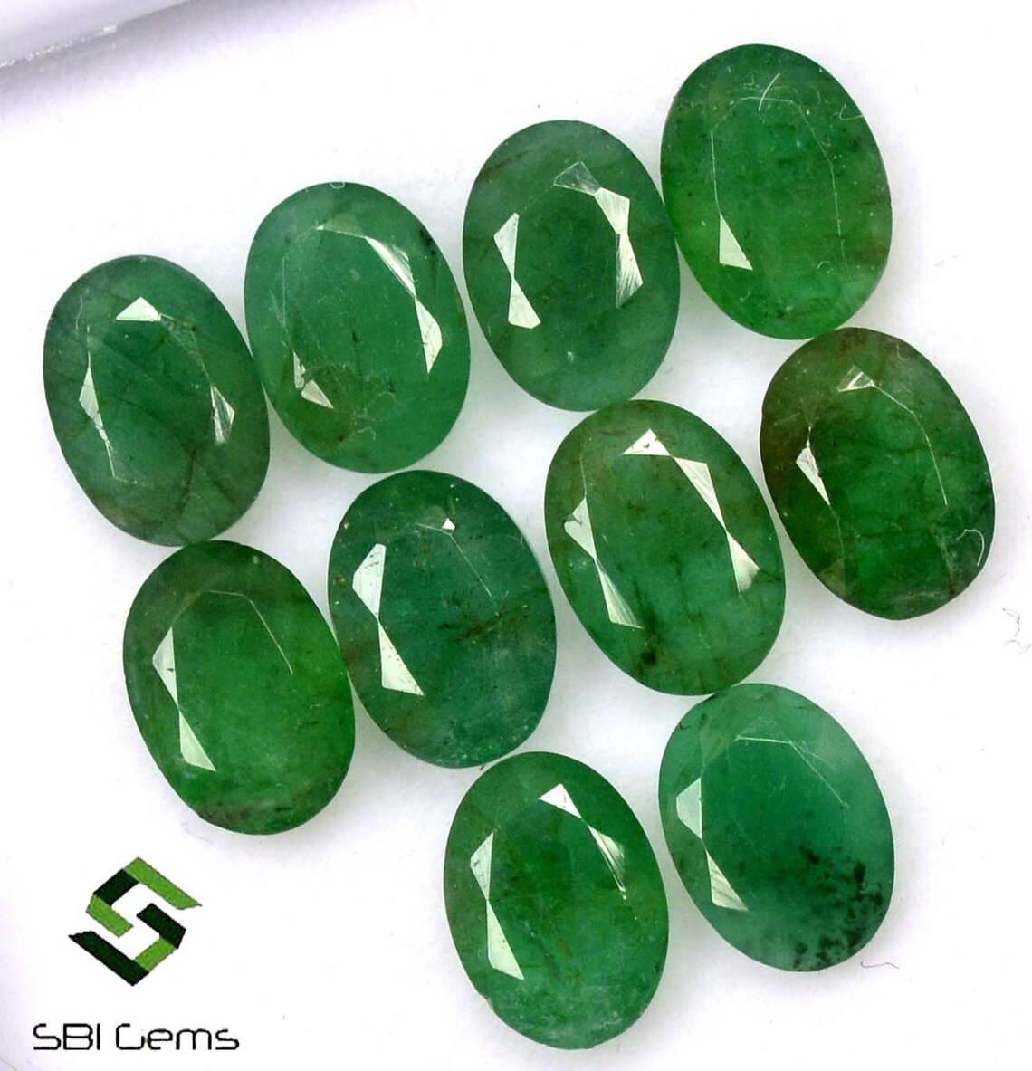 7x5 Mm Certified Natural Emerald Oval Cut Lot 10 Pcs Untreated - Etsy