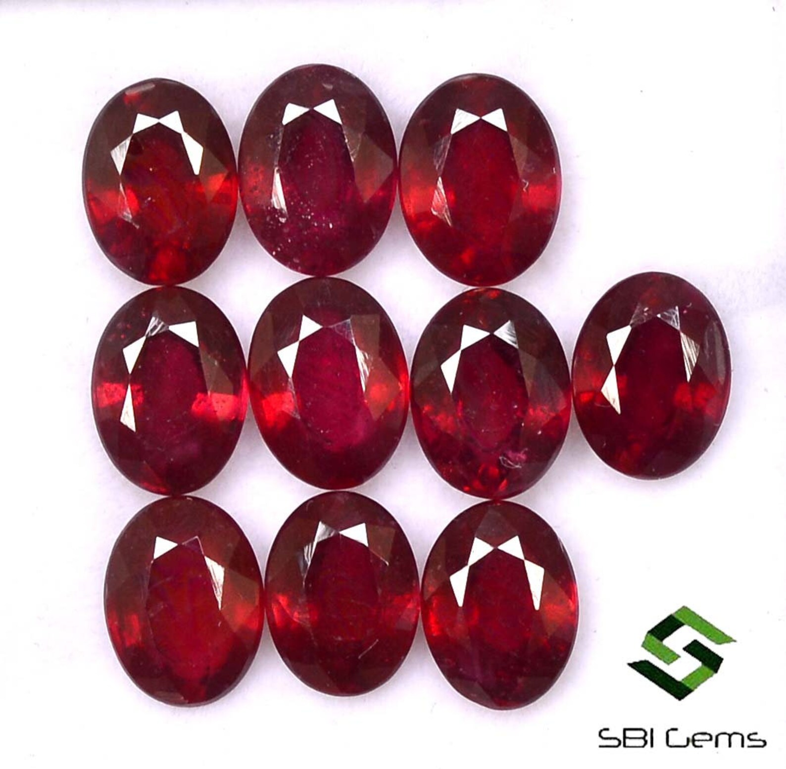 Natural Ruby Oval Cut 8x6 Mm Lot 05 Pcs Deep Red Shade - Etsy