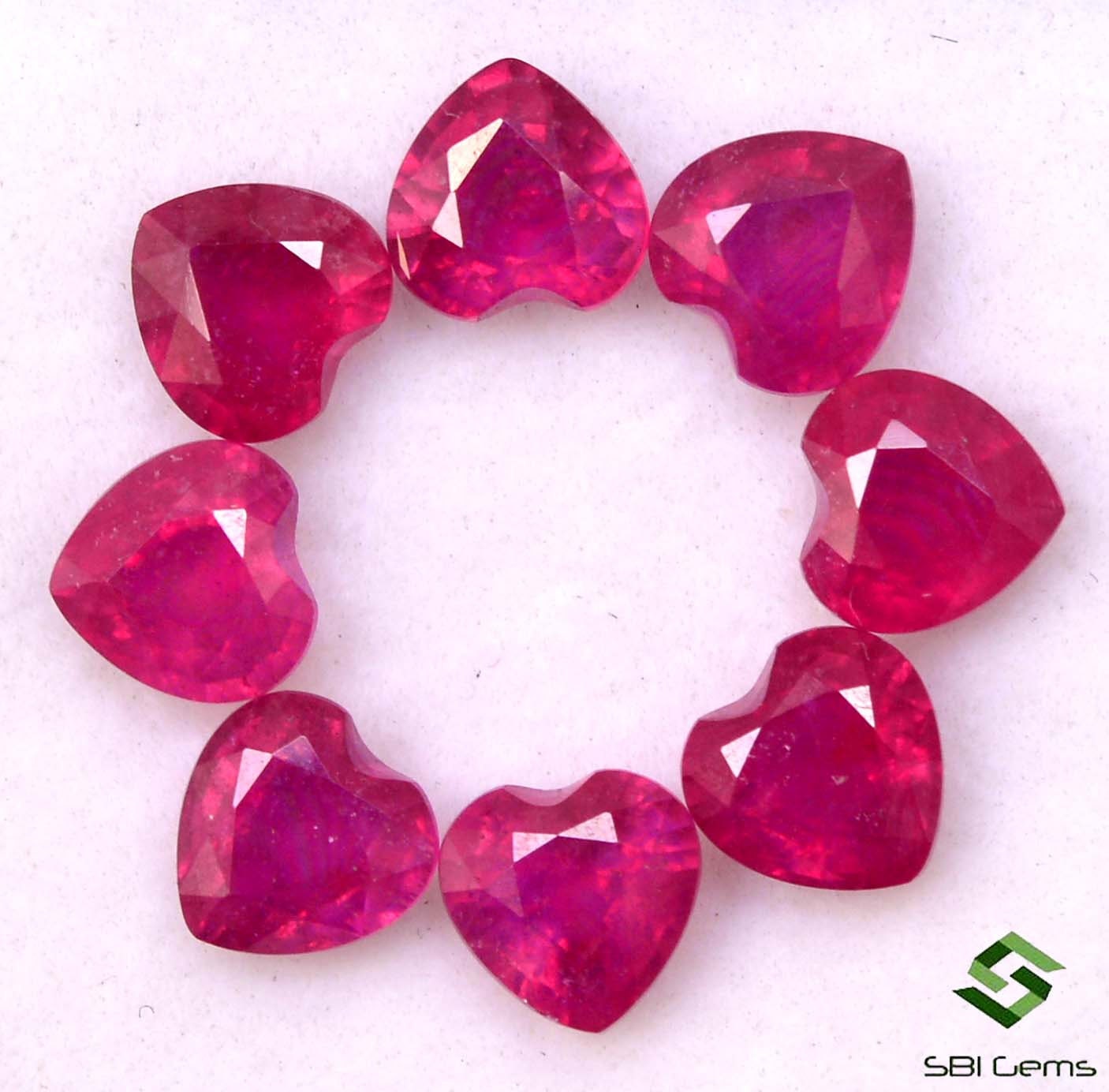 5 mm Natural Ruby Heart Shape Cut Lot 05 Pcs Calibrated | Etsy