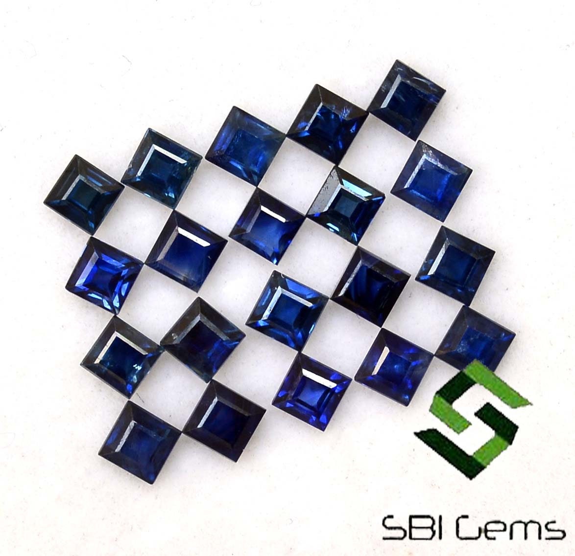 3 mm Natural Blue Sapphire Square Cut Lot 10 Pcs 2.17 CTS | Etsy
