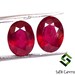 8x6 Mm Natural Ruby Oval Cut Pair 3.81 CTS Calibrated Best Quality ...