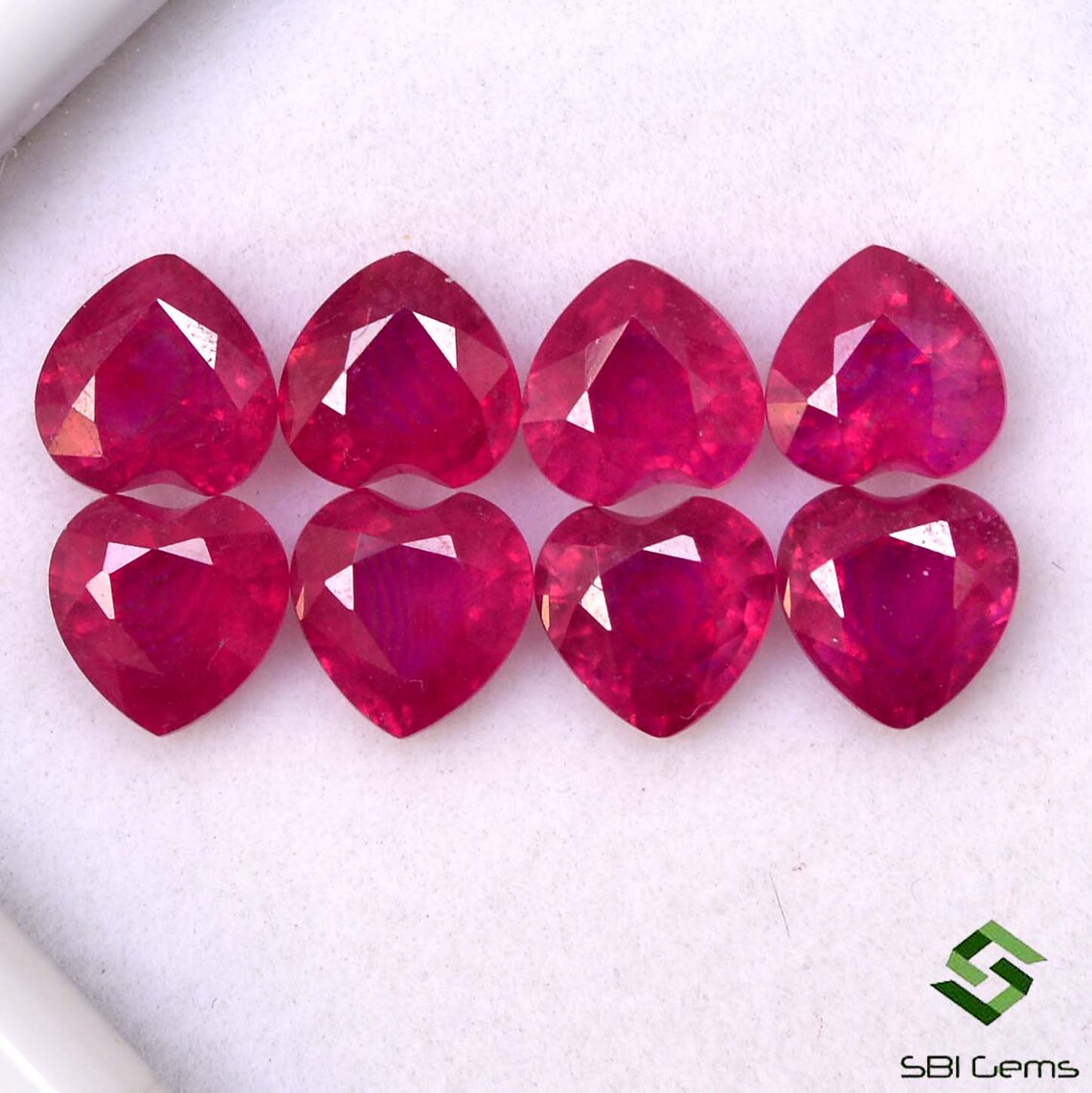 5 Mm Natural Ruby Heart Shape Cut Lot 05 Pcs Calibrated - Etsy