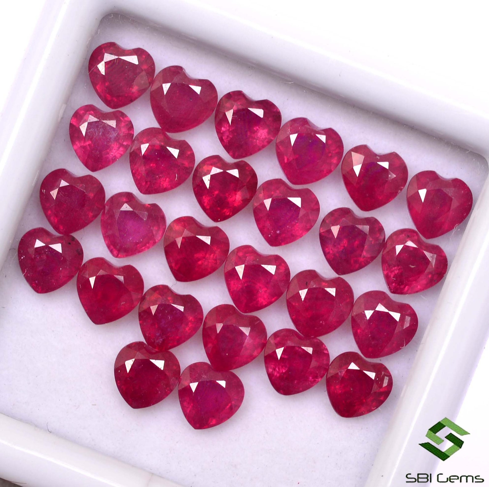 5 Mm Natural Ruby Heart Shape Lot 26 Pcs 19.91 Cts Calibrated - Etsy