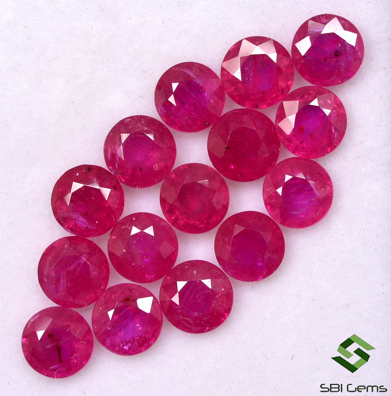 5 mm Natural Ruby Round Cut Lot 15 Pcs 8.92 Cts Calibrated | Etsy