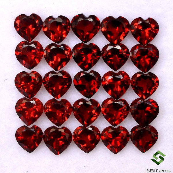 Garnet Heart - Etsy