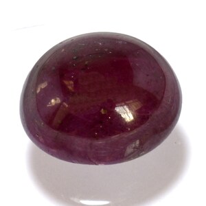 16x14 Mm Certified Natural Ruby Oval Cabochon 22.33 Cts Deep Red Shade ...