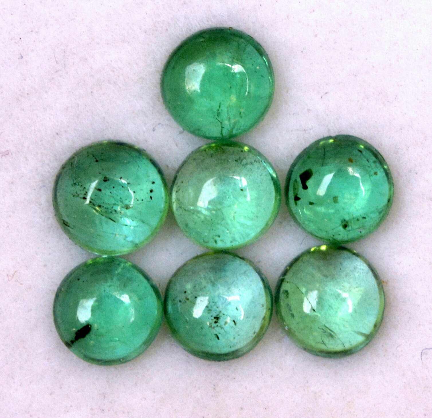 4.50 mm Natural Emerald Round Cabochon 3.03 Cts Lot 07 Pcs | Etsy