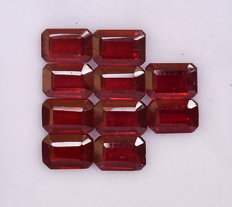 6x4 Mm Natural Ruby Octagon Cut Calibrated Lot 10 Pcs 8.49 CTS - Etsy