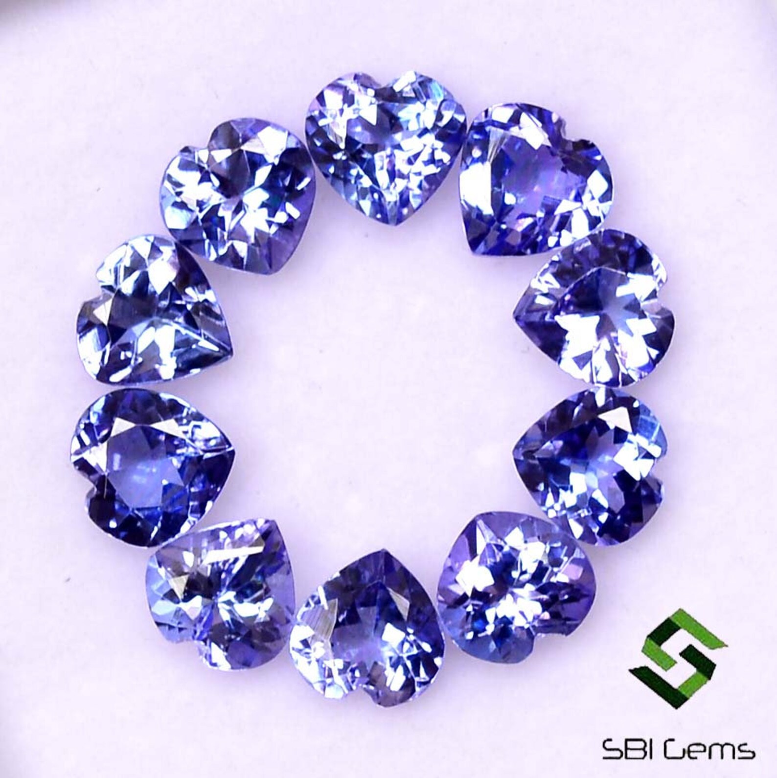 5x5 Mm Natural Tanzanite Heart Shape Cut Lot 10 Pcs 4.34 CTS - Etsy