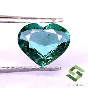7x6 Mm to 9x7.50 Mm Natural Emerald Heart Shape Cut 5 Size Pcs ...