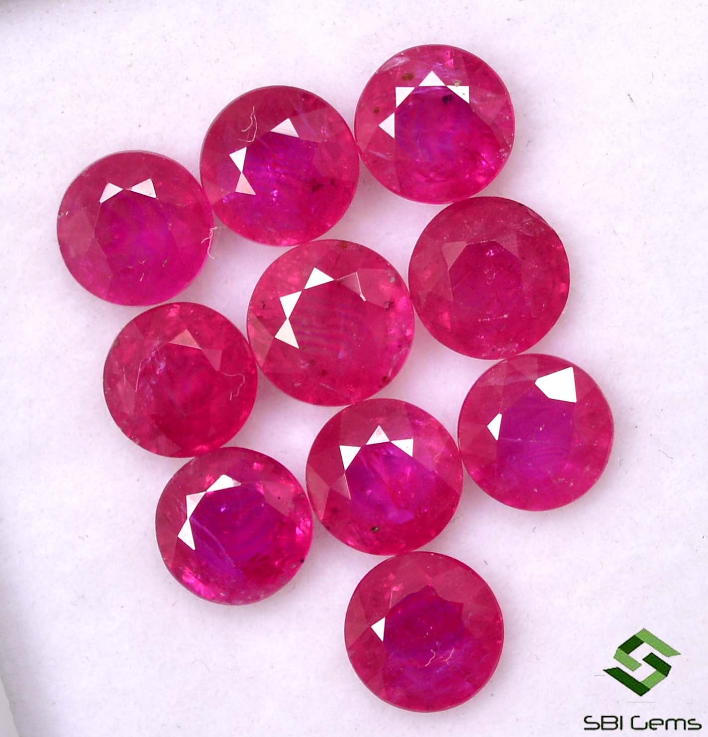 5.50 Mm Natural Ruby Round Cut Lot 10 Pcs 8.01 Cts Calibrated - Etsy UK