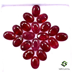 6x4 Mm Natural Ruby Oval Cut Lot 10 Pcs 6.12 Cts Deep Red - Etsy
