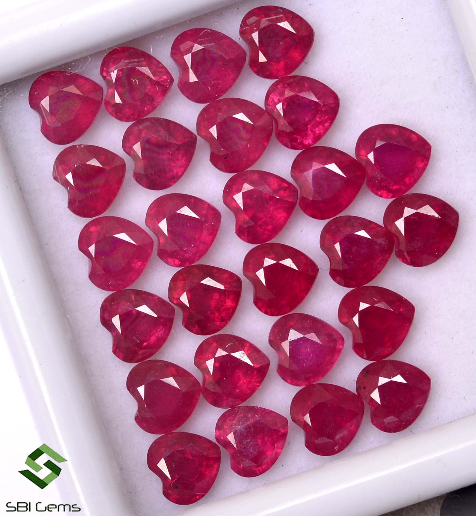 5 Mm Natural Ruby Heart Shape Lot 26 Pcs 19.91 Cts Calibrated - Etsy