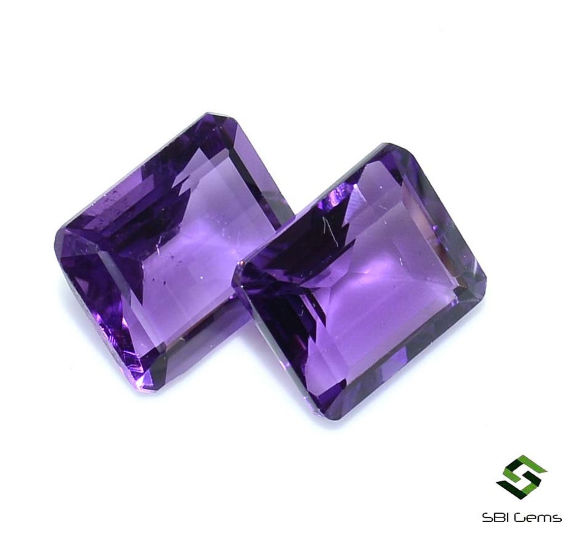 12x10 mm Certified Natural Amethyst Octagon Cut Pair 11.44 CTS | Etsy