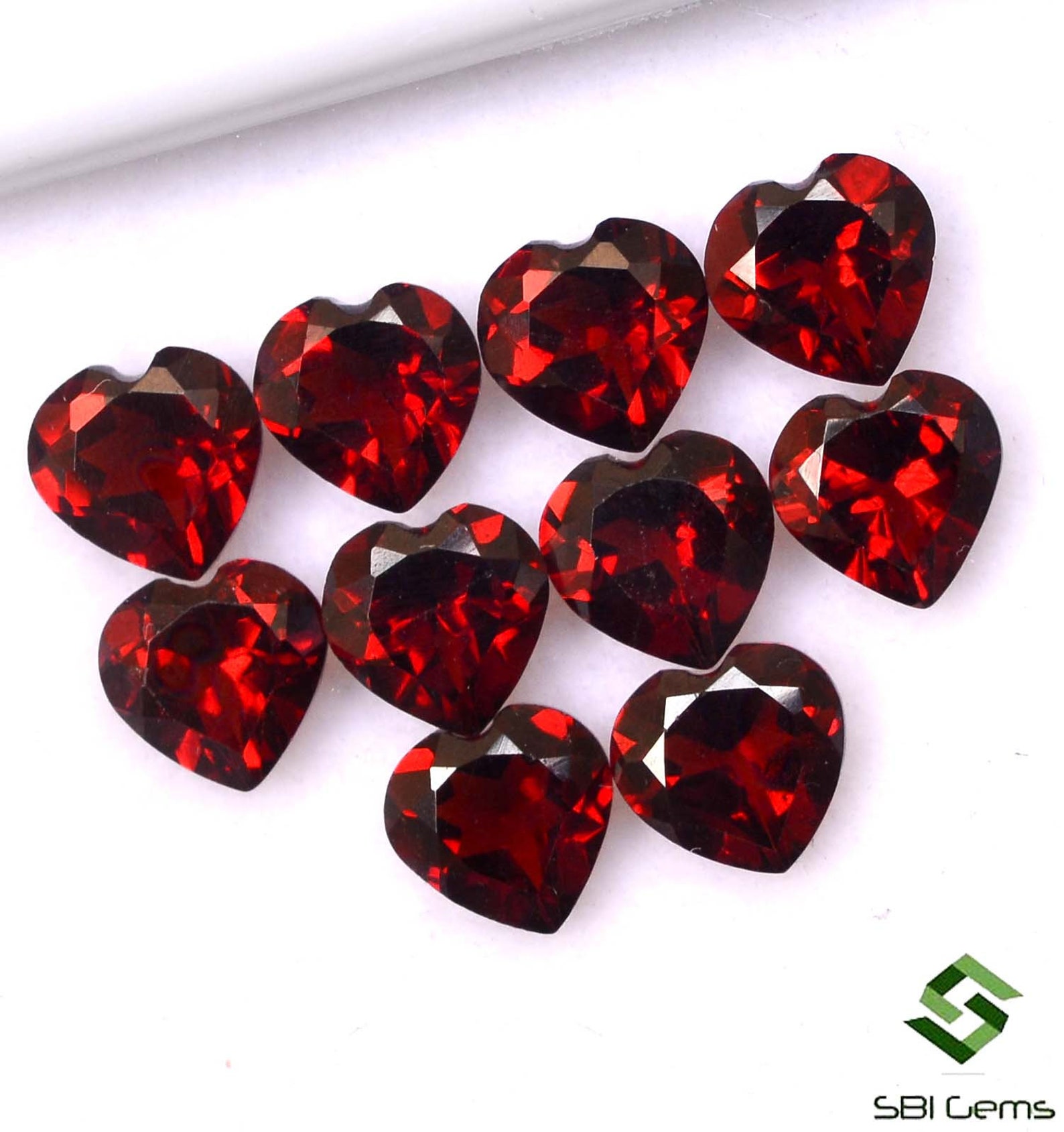 4 mm To 6 mm Natural Garnet Heart Shape Cut Lot 10 Pcs Faceted | Etsy