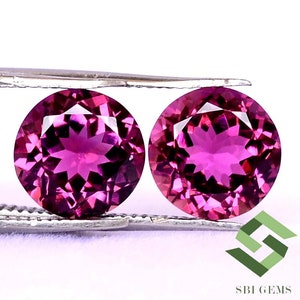 8 Mm, 10x8 Mm Certified Natural Pink Tourmaline Round & Oval Cut Best ...