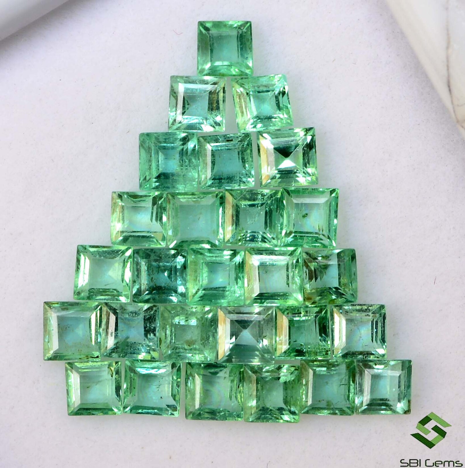 3 Mm Natural Emerald Square Cut Lot 20 Pcs Lustrous Untreated | Etsy