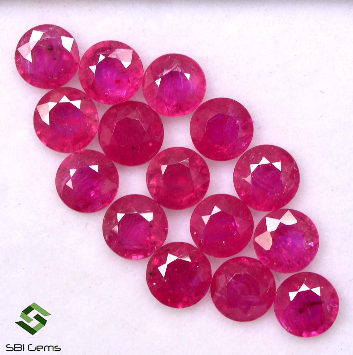 5 mm Natural Ruby Round Cut Lot 15 Pcs 8.92 Cts Calibrated | Etsy