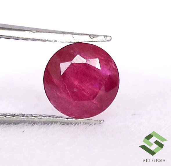 5.50 Mm Certified Natural Ruby Round Cut Mozambique Calibrated - Etsy