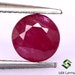 6 Mm Certified Natural Ruby Round Cut 1.01 Cts Faceted Deep Red Shade ...