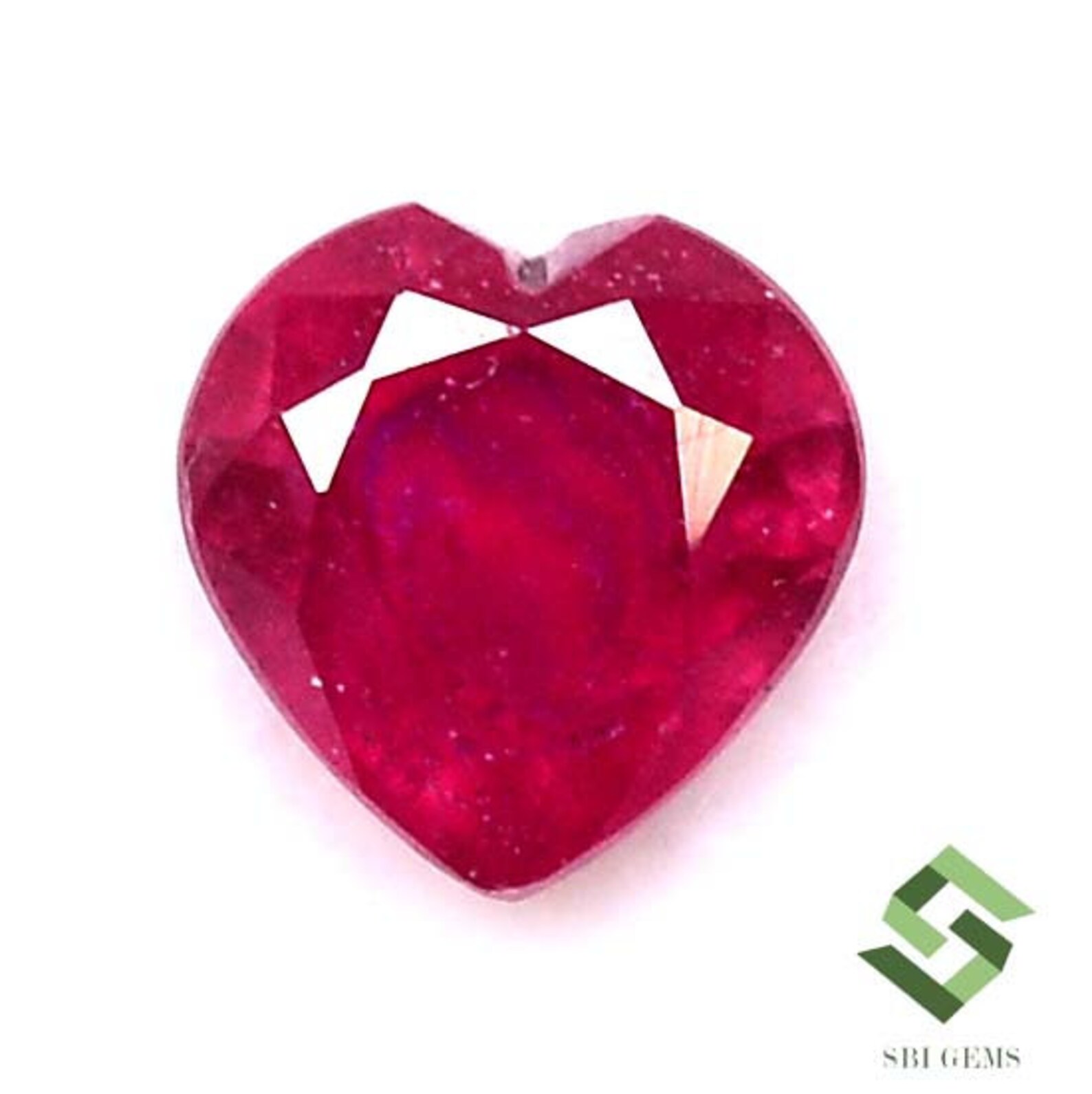 8x8 Mm Natural Ruby Heart Shape Cut 4 Quality Faceted Loose Gemstones ...