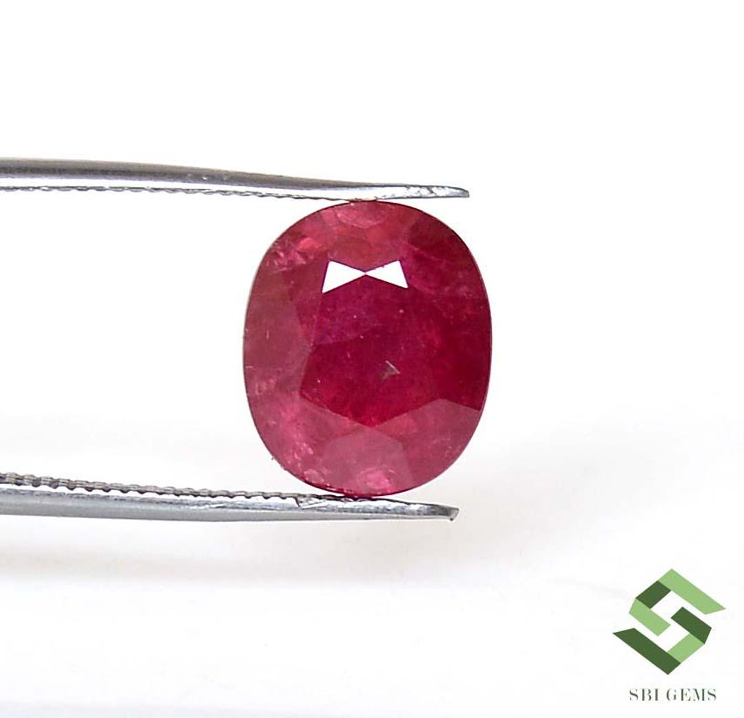10.6x9mm- 12.3x10 Mm IGI Certified Natural Ruby Oval Cut Loose ...