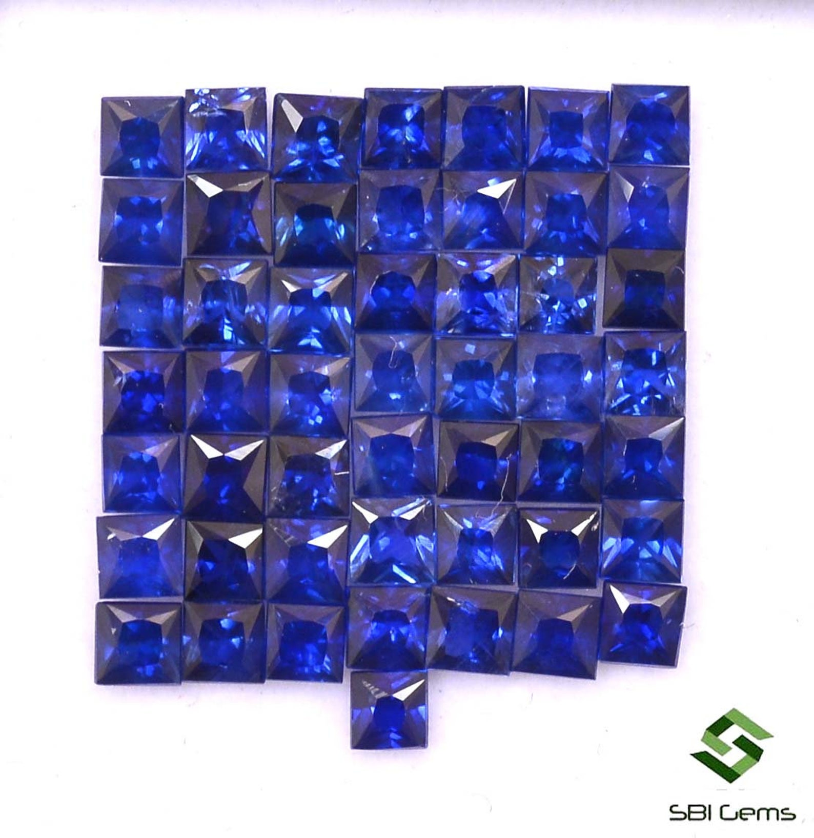 2.50 Mm Natural Blue Sapphire Square Princess Cut Lot 10 Pcs - Etsy