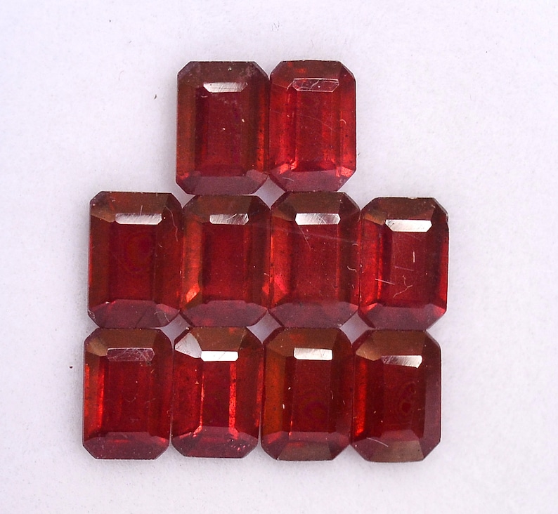 6x4 Mm Natural Ruby Octagon Cut Calibrated Lot 10 Pcs 8.49 CTS - Etsy