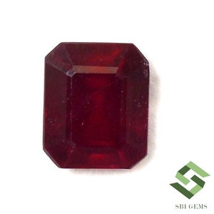 11x9 Mm & 12x10 Mm Natural Ruby Octagon Cut Faceted Loose Gemstones - Etsy