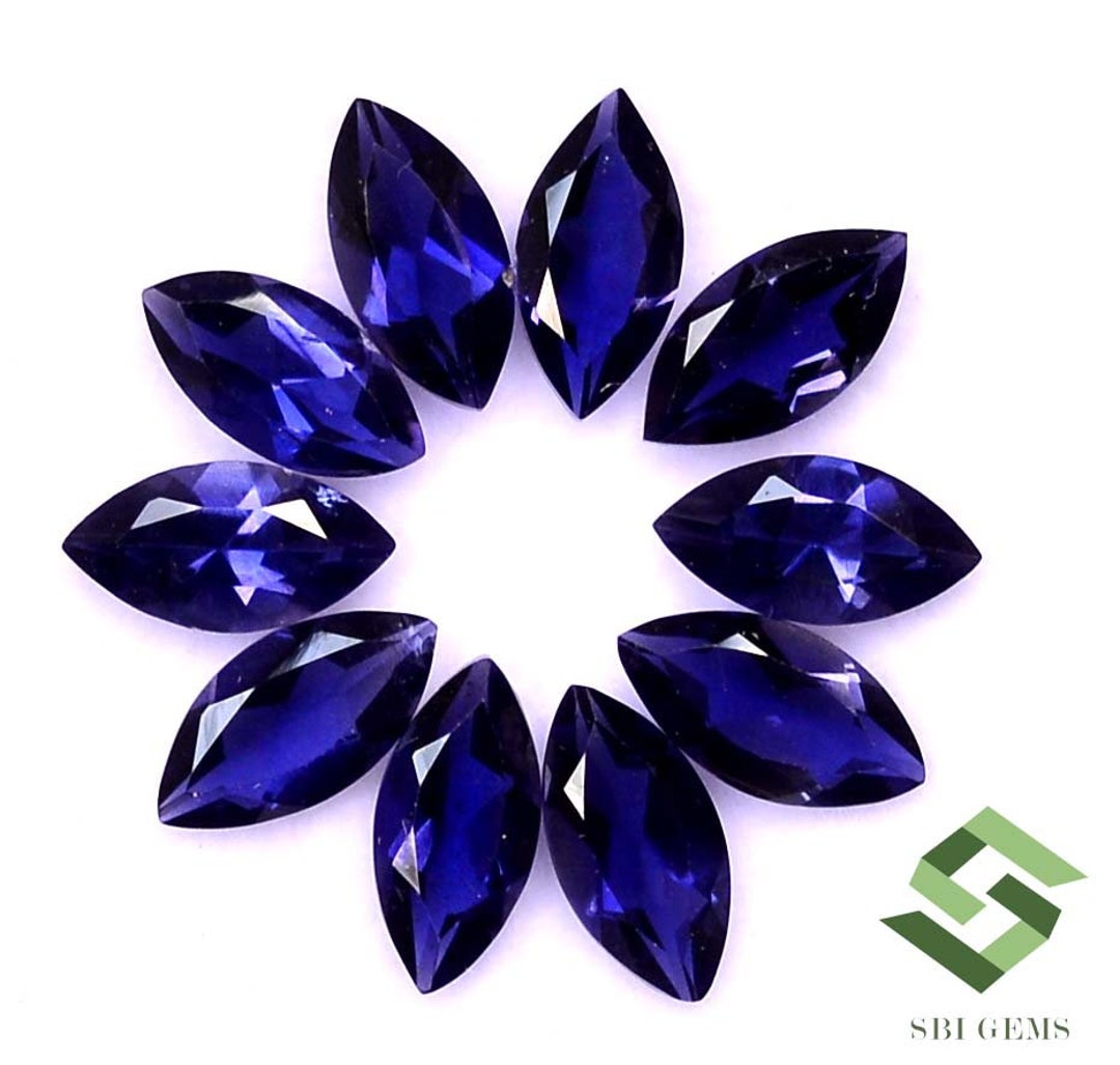 8x4 Mm Natural Iolite Marquise Cut Gemstones: Loose Lot 10 Pcs - Etsy