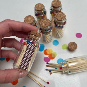 Small Luxury Coloured Safety Matches, Rainbow Matches, Coloured Matches ...