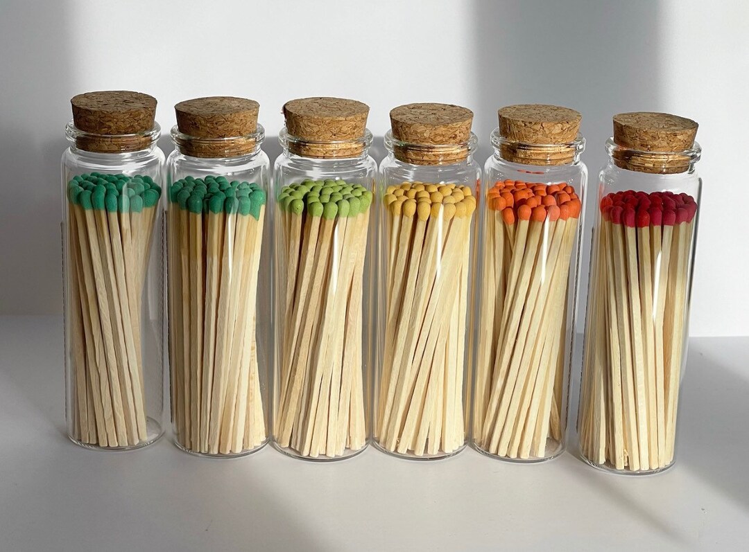 FANCYMATCHESUK Large Colour Matches, Matches in Jar, Safety Matches ...