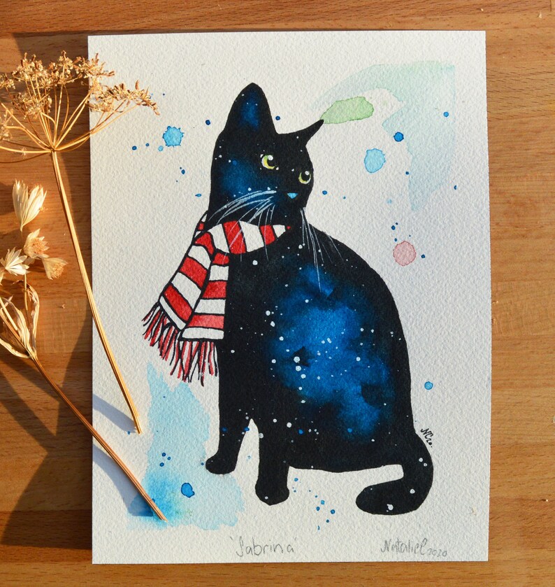Sabrina the Black Cat - Etsy