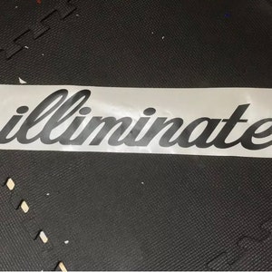 Illiminate Windscreen Sticker Deift Vinyl Stance Vdub JDM Graphic ANY ...