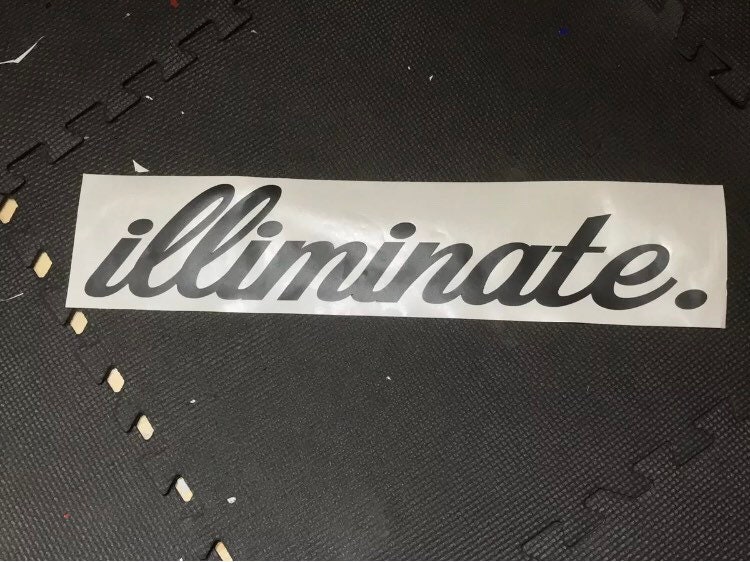 Illiminate Windscreen Sticker Deift Vinyl Stance Vdub JDM - Etsy UK