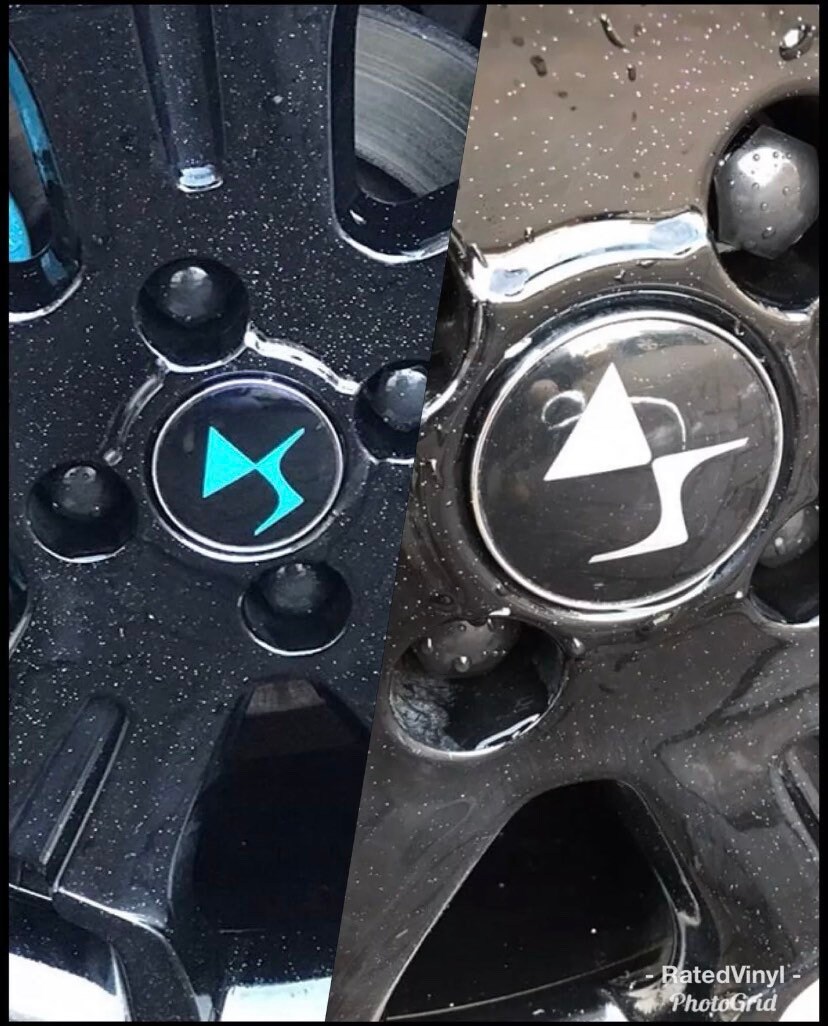 Citroen DS Wheel Centre Cap Stickers for DS2 DS4 Vinyl Logo Any Colour ...