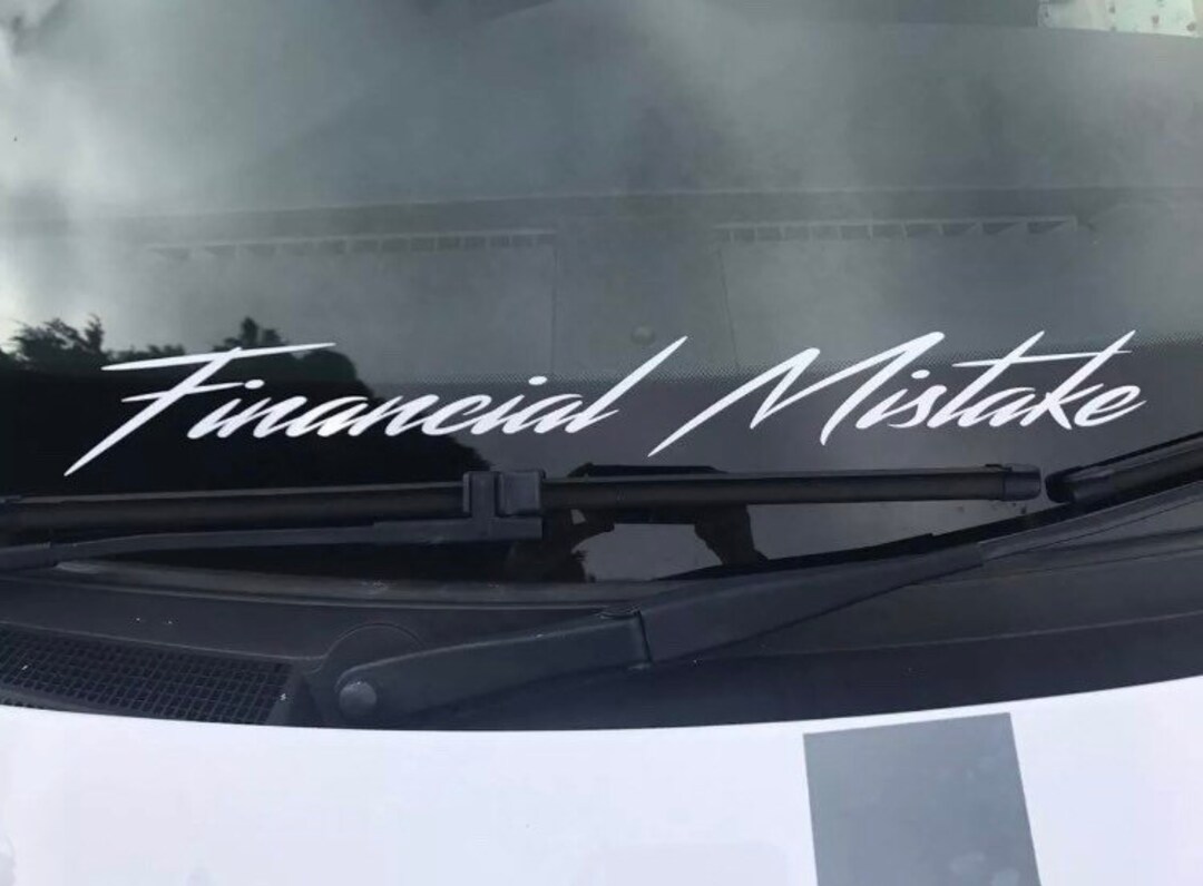 FINANZIELLER FEHLER Windsreen Sticker Slammed Low Vdub Drift JDM Vinyl ...