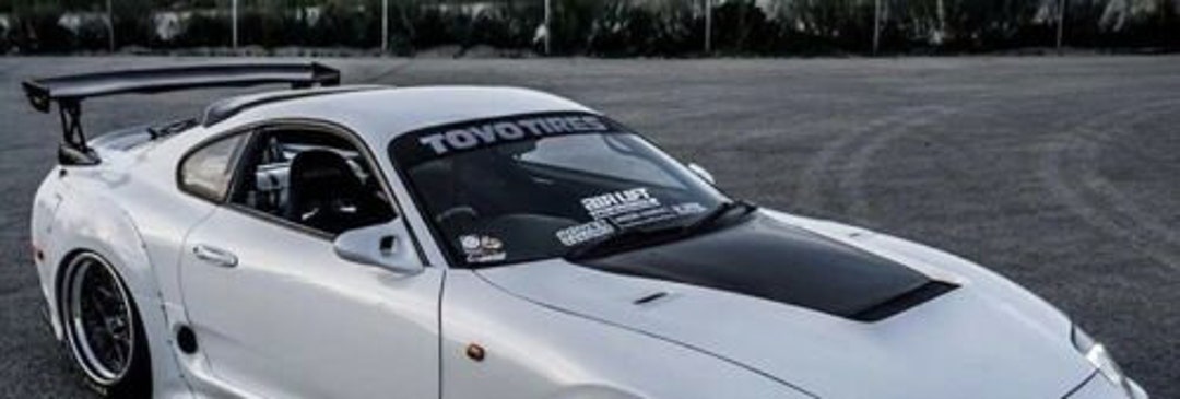 TOYO TIRES Windscreen Sticker JDM Vinyl Stance Vdub Drift Graphic Many ...