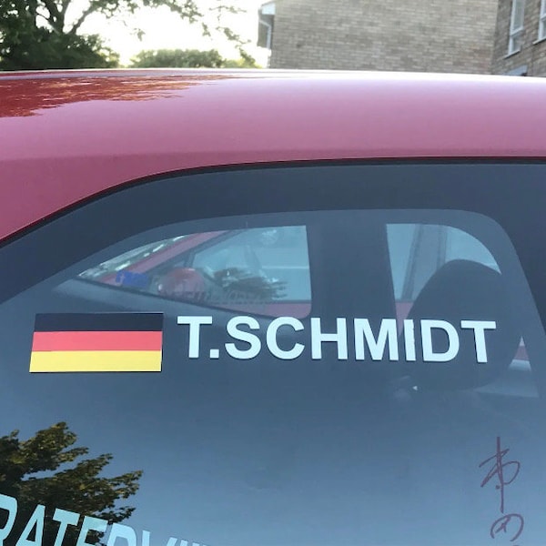 Rally Name Sticker - Etsy