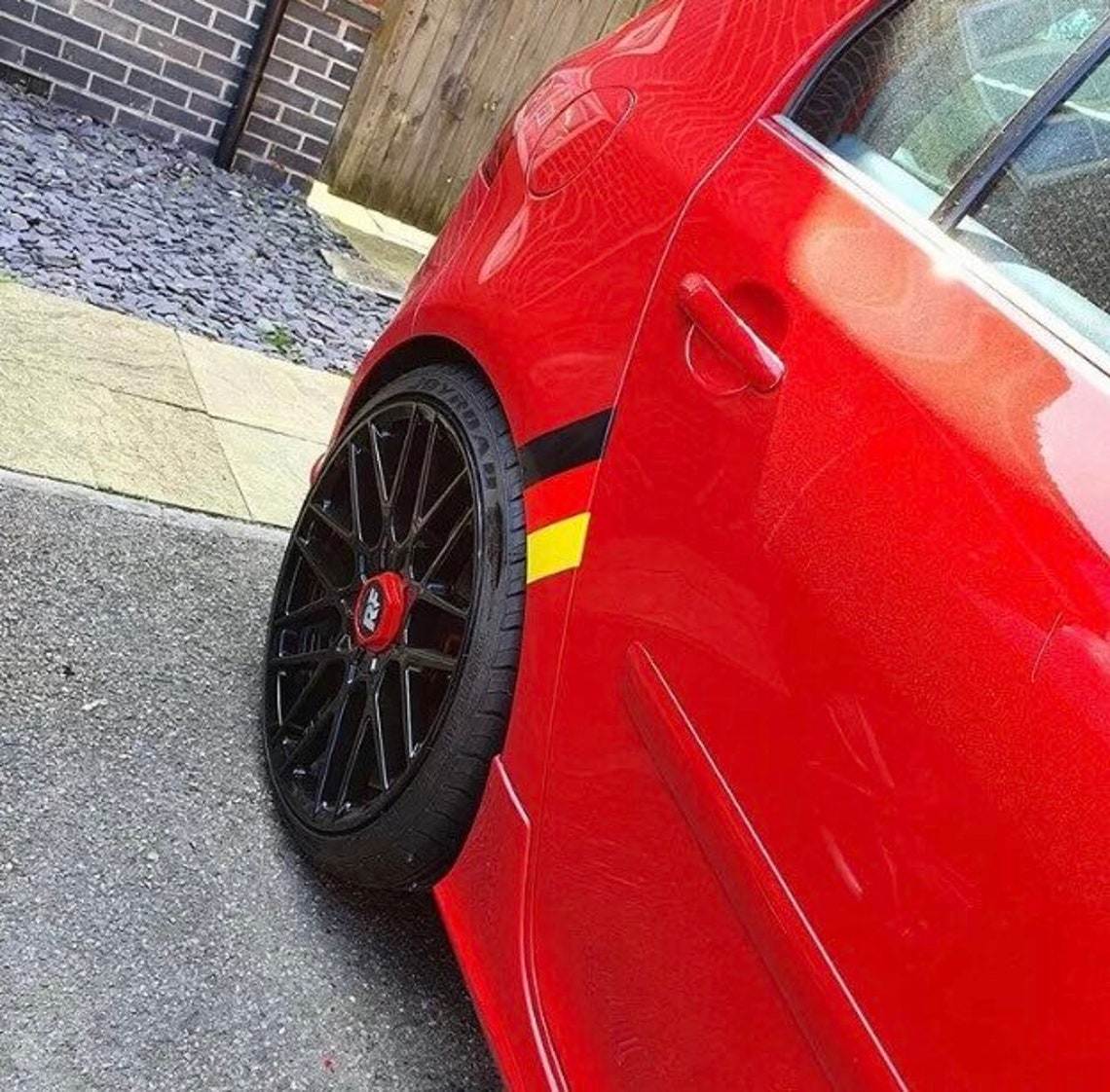 German Flag Vinyl Sticker German Car Audi Quattro S Line Bumper Wheel ...