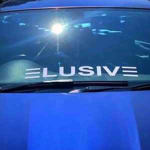 Elusive Window Sticker JDM Vinyl Stance VDUB Drift Graphic MANY Colours ...